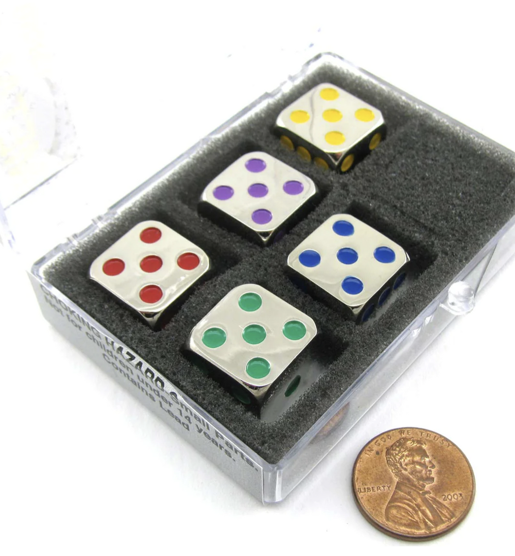 Metal Dice 15MM Various Colors – Puzzle Me This